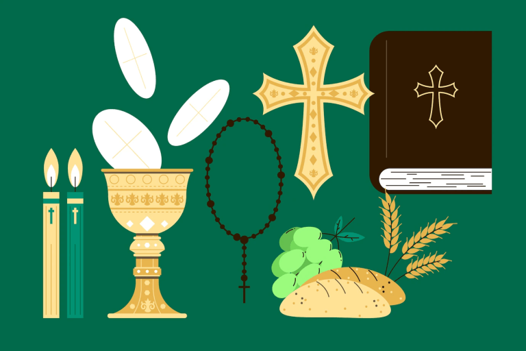 What does Jesus help us to do in the Eucharist? - Christian Faith Guide